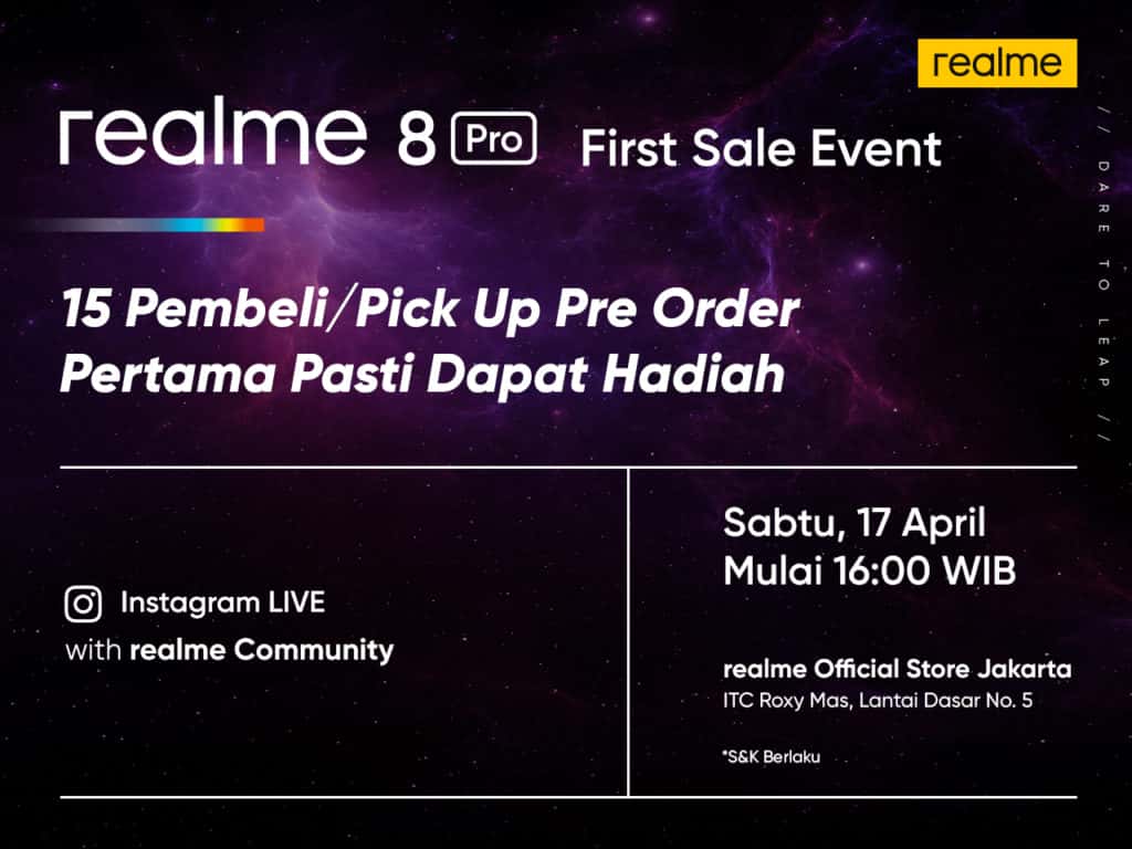 Jangan Lupa Hari Terakhir Pre-Order Offline realme 8 Pro & realme ...